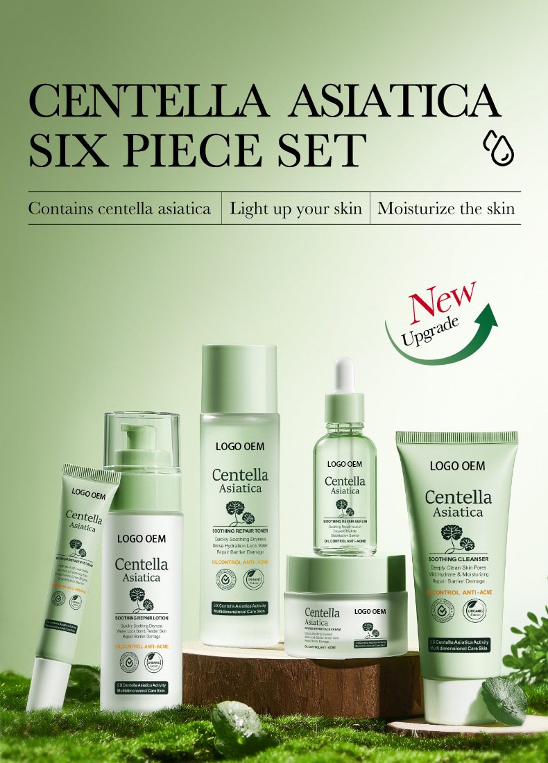 Natural Centella Skin Care Set: Moisturize, Replenish, And Repair - Six ...