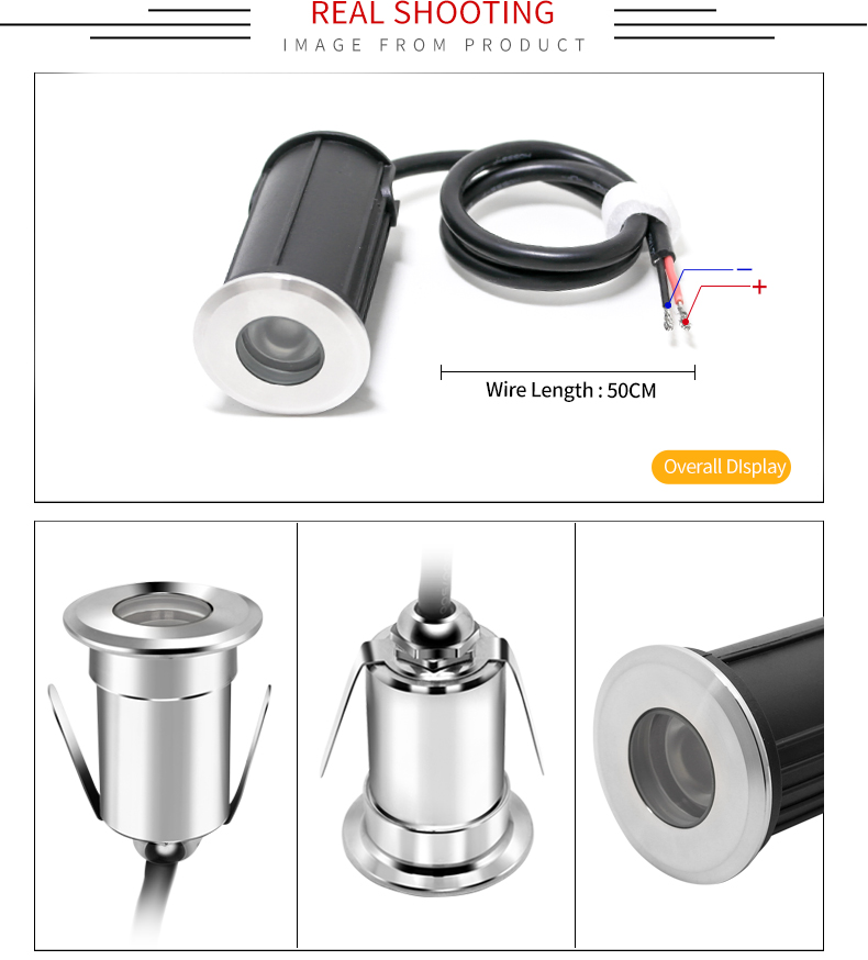 Spot Built-in Led Underground Light Buried Round Stainless Steel Dc12 ...