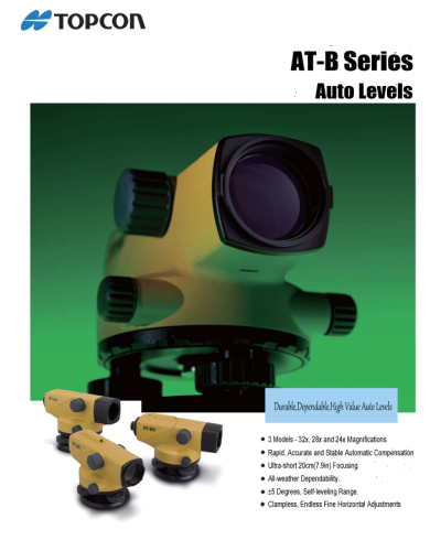 Topcon At-b Series Auto Levels (at-b4), High Quality Topcon At-b Series ...