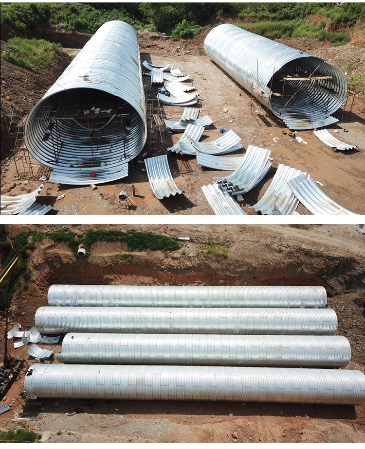 Steel Corrugated Pipe Tunnel Bridge Culvert Assembly - Manufacturers ...