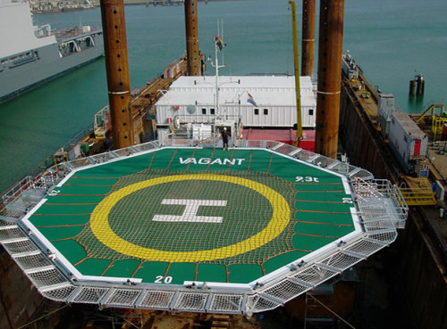 Helideck Landing Net On Offshore Platform, High Quality Helideck ...