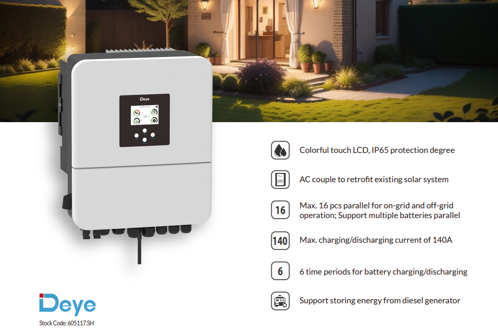 Oem Logo Deye Sunsynk Hybrid Solar Inverters 8kw-25kw Hp3 High Voltage ...