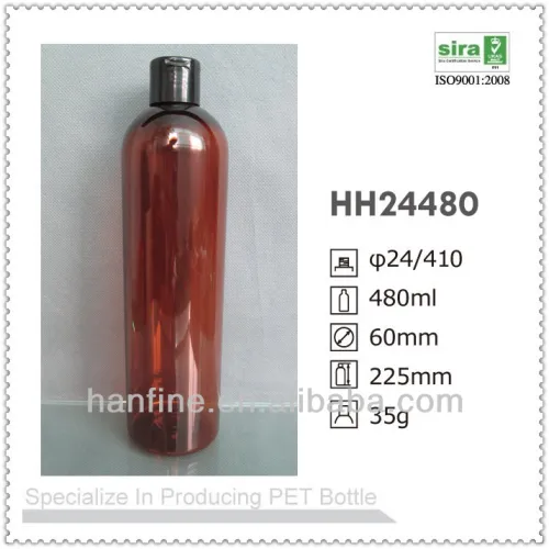 480ml/16oz Amber Plastic Bottle,amber Pet Bottle,empty Amber Bottle, High Quality 480ml/16oz ...