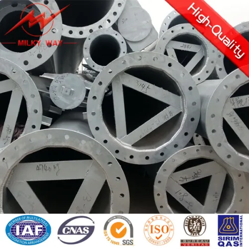 35ft Galvanized Iron Electric Steel Pole Design, High Quality 35ft ...