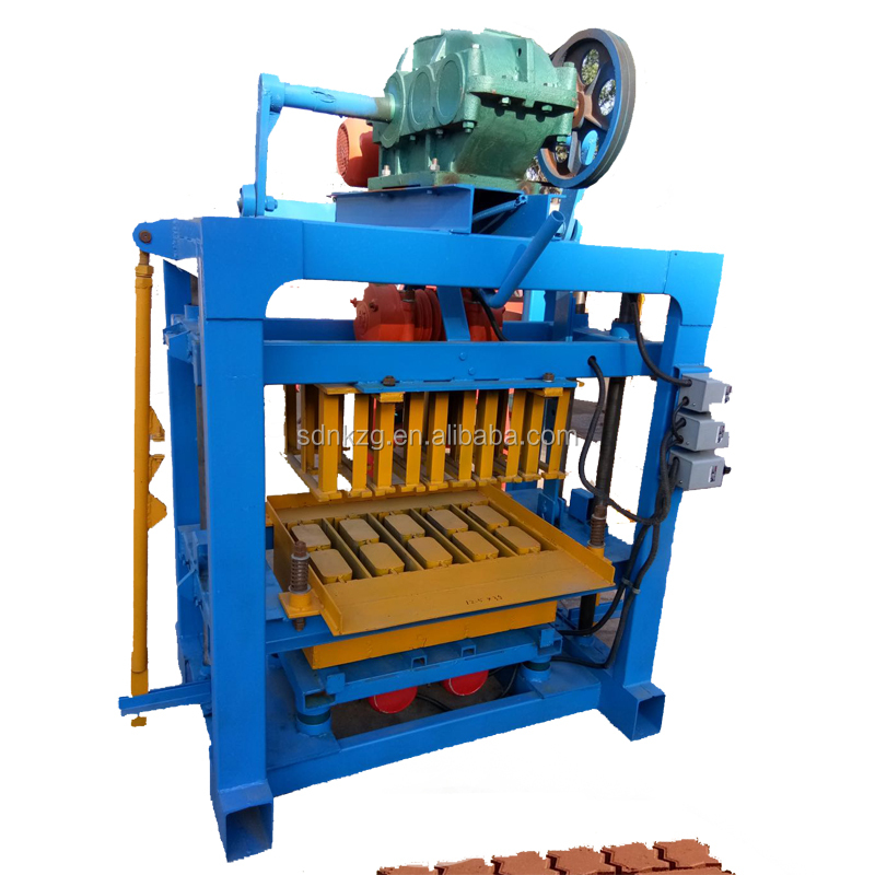 Qm4-45 Diesel Engine Powered Concrete Cement Hollow Block And Brick ...