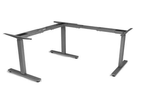 L-shape Three Motors Electric Height Adjustable Desk, High Quality L ...