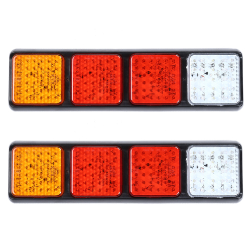 Trailer Tail Light Kit Stop/reverse/fog/indicator Led Combination Tail ...
