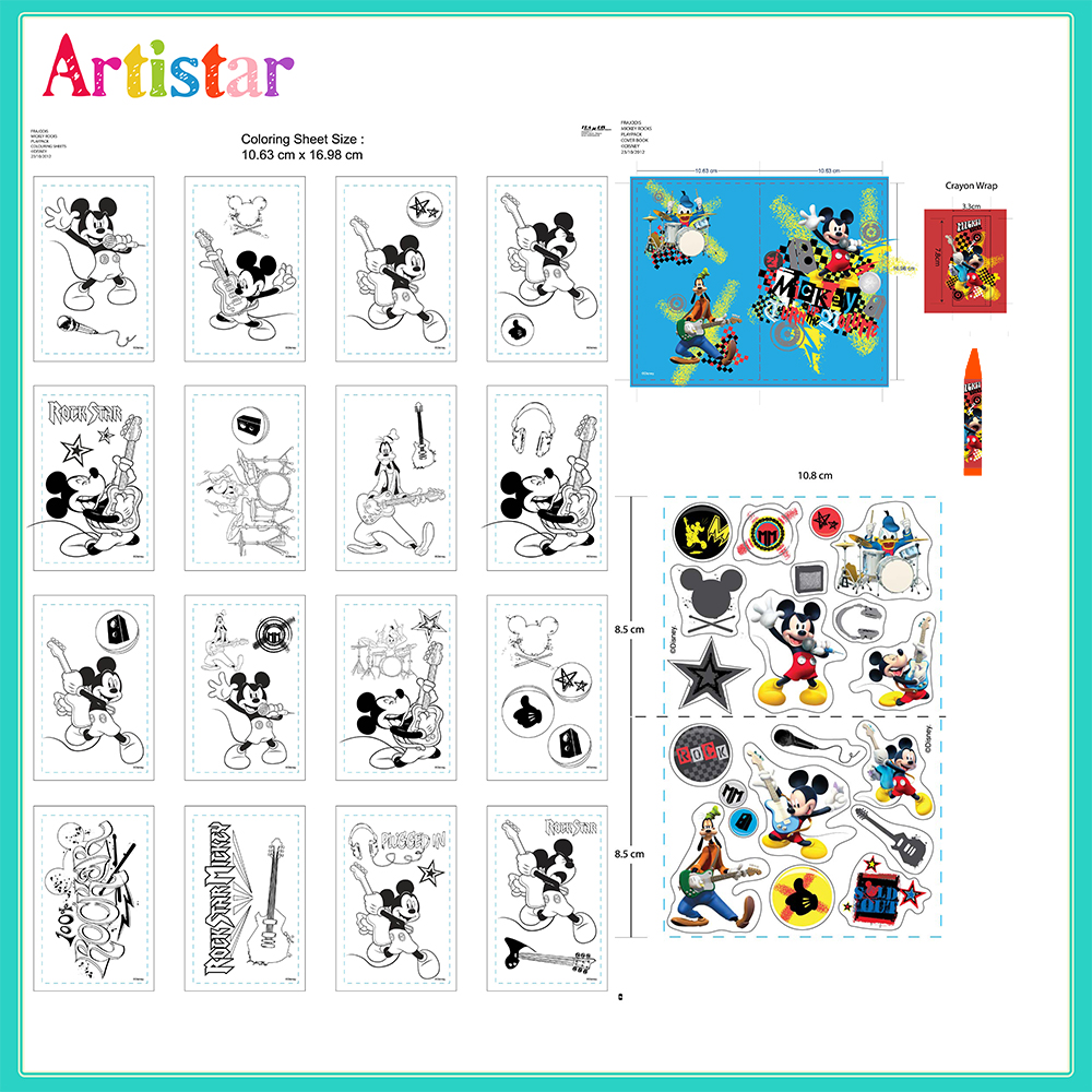 Disney Mickey Mouse Colouring Set, High Quality Disney Mickey Mouse ...