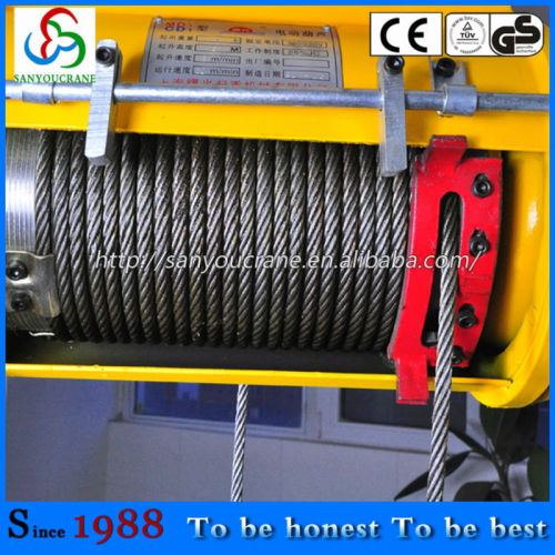 Electric Wire Rope Hoist 1 Ton With Romote Control Electric Wire Rope ...