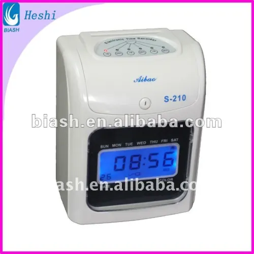 Aibao Automatic Time Recorder S-210, High Quality Aibao Automatic Time ...