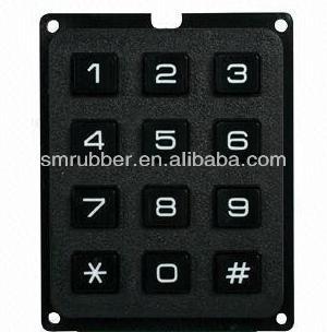 Customized Electric Conductive Silicone Rubber Keypad, High Quality ...