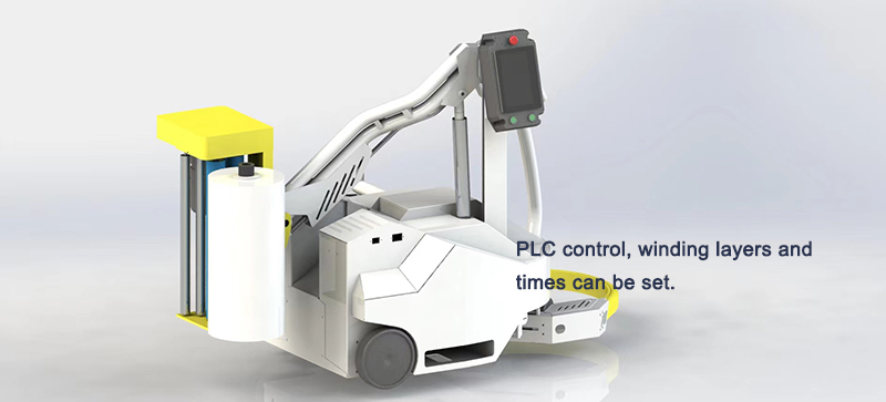 Smart Robotic Pallet Wrapping Machine: Autonomous Mobile Stretch Film ...