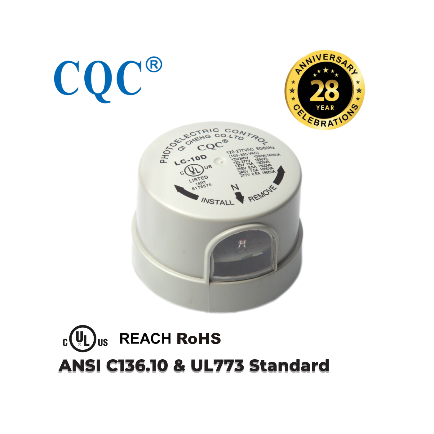 Ul773 Standard Led Street Light Photocell Sensor For High-end Led ...