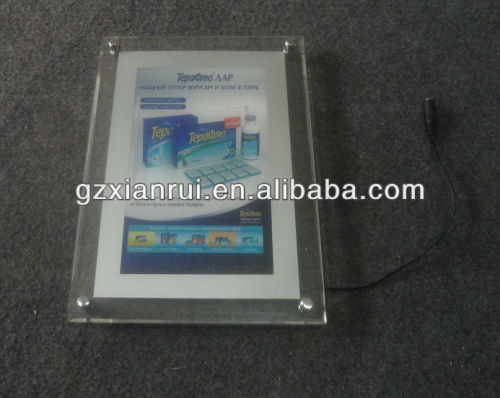 Frameless A4 Crystal Led Photo Frame Light Box, High Quality Frameless ...