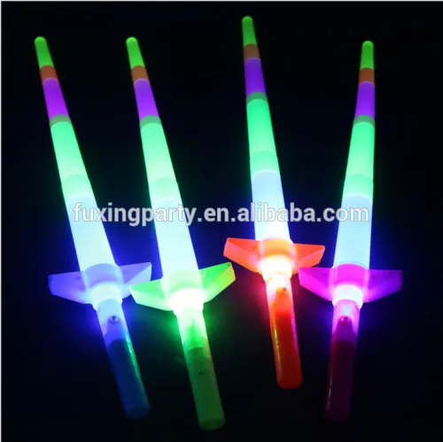 Led Flashing Creative Led Telescopic Swords, Light Up Plastic Swords ...