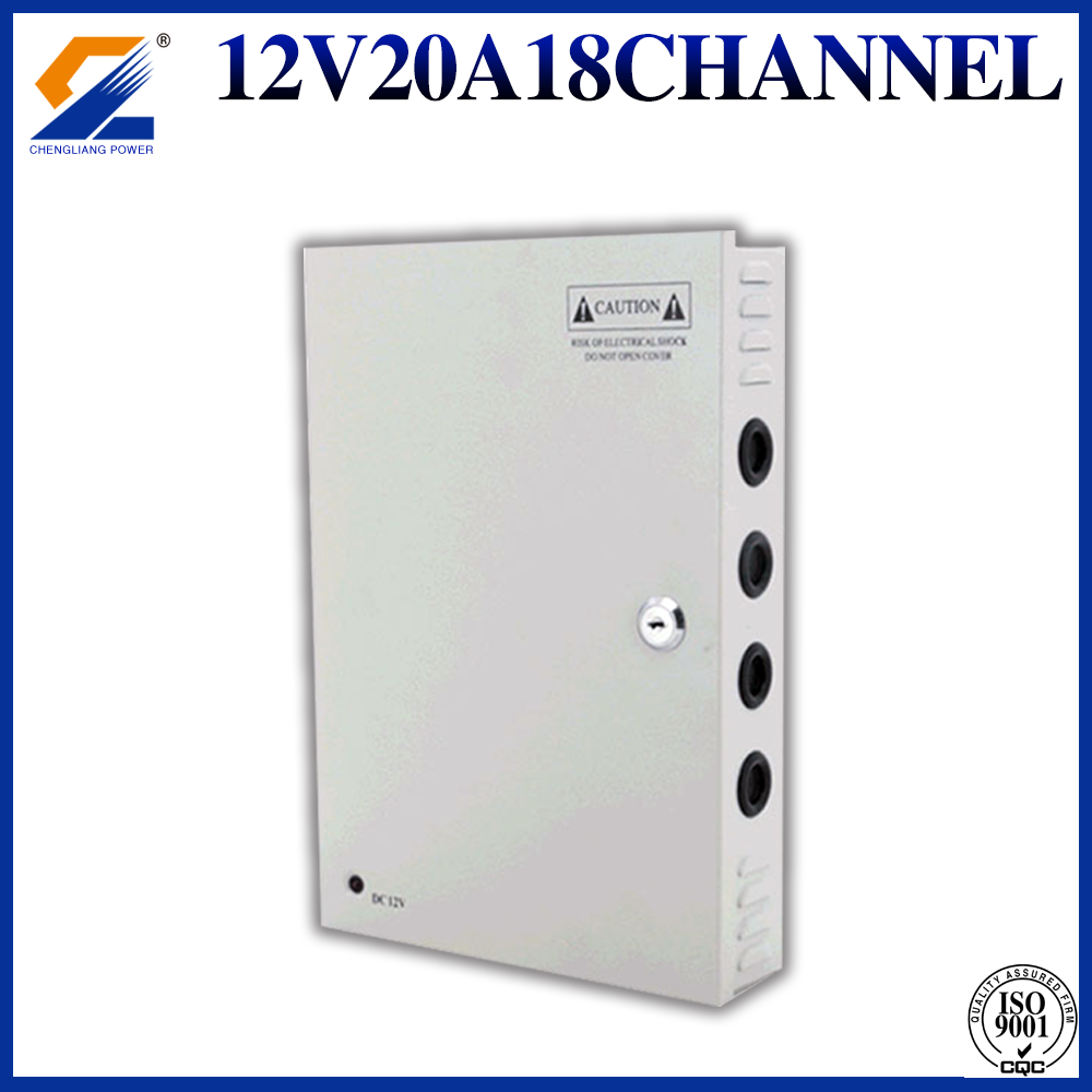 Cctv Camera Monitor Power Supply 12v 20a 18ch, High Quality Cctv Camera ...