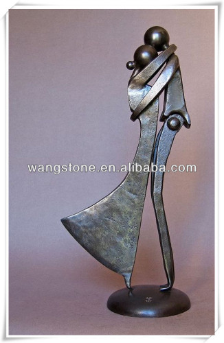 Modern Handmade Kissing Lovers Bronze Sculpture, High Quality Modern ...