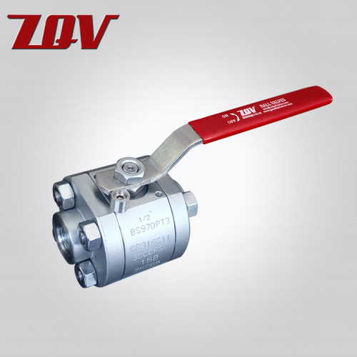 Three Piece Ball Valve Eue End Class 2500, High Quality Three Piece ...