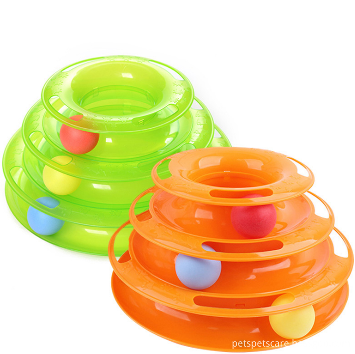 3-level Tower Ball Track Cat Play Tower Toy, High Quality 3-level Tower ...