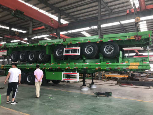 40ft Container Flatbed Semi Trailer Truck, High Quality 40ft Container ...