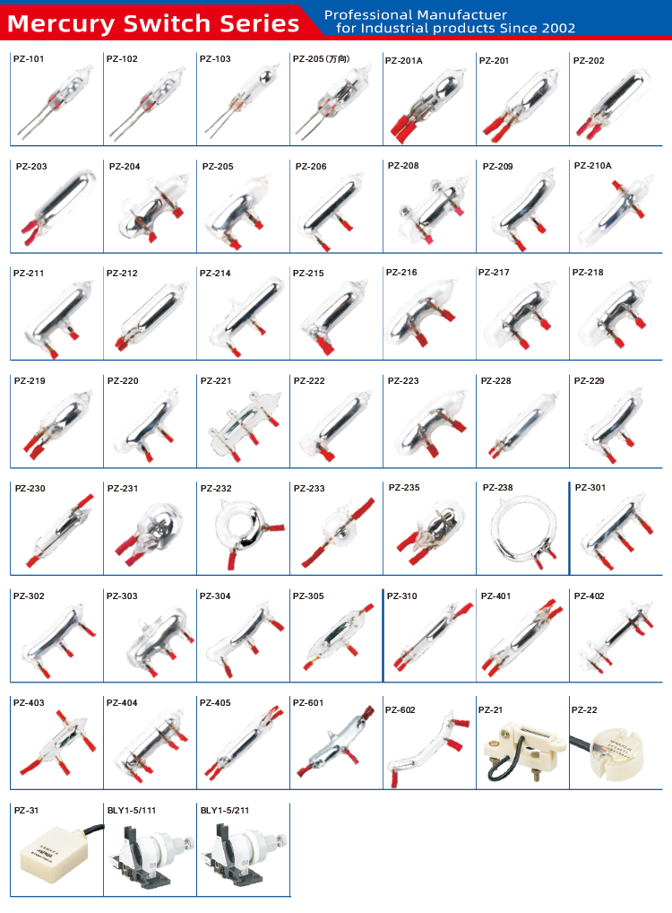 High Quality Liquid Mercury Switch 3a 220vac Fire Pump Valve Glass ...