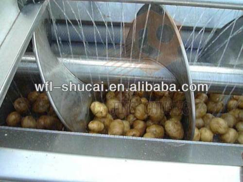 Potato Washer Machine/roller Brush Washer And Peeler, High Quality ...