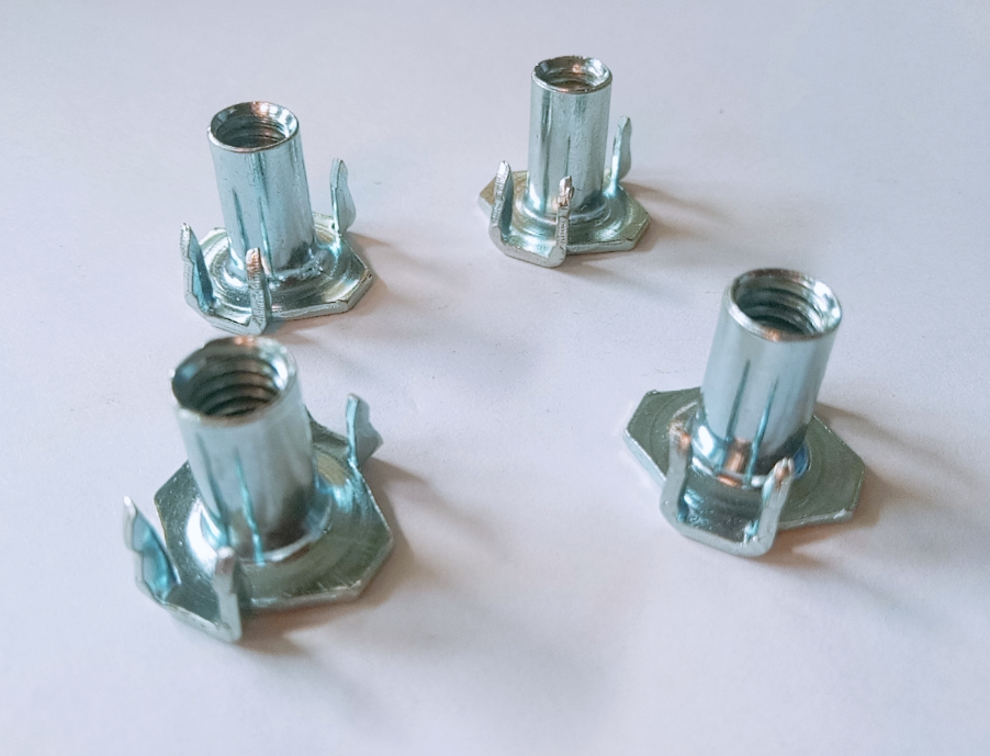 Jagged Locking Four Prongs Tee Nuts, High Quality Jagged Locking Four ...