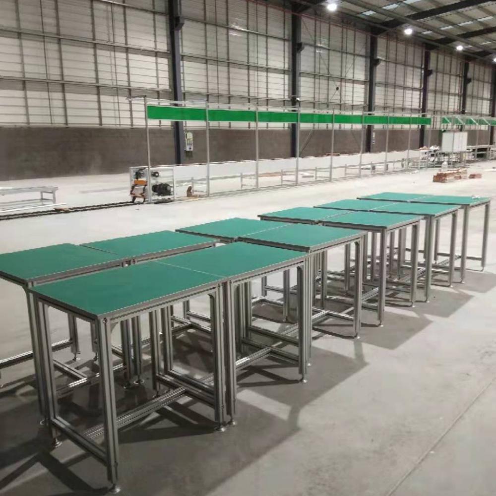 Meja Kerja Aluminium Industri Untuk Jalur Perakitan, kualitas tinggi ...