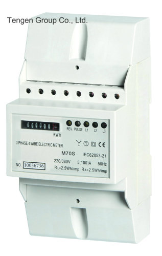 Din Rail Mounting Three Phase Electronic Kwh Meter, High Quality Din ...