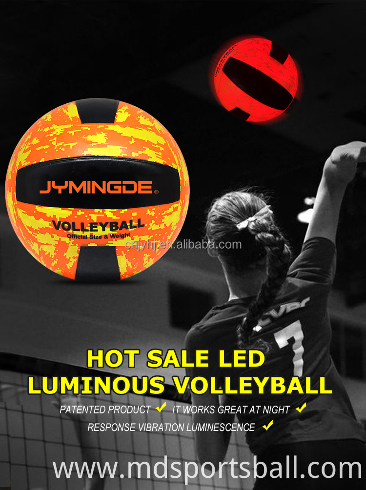 glow in the dark beach colorful volleyball China Manufacturer