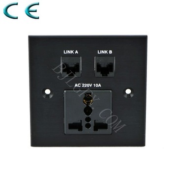 Ac Wall Power Socket With Lan, High Quality Ac Wall Power Socket With ...