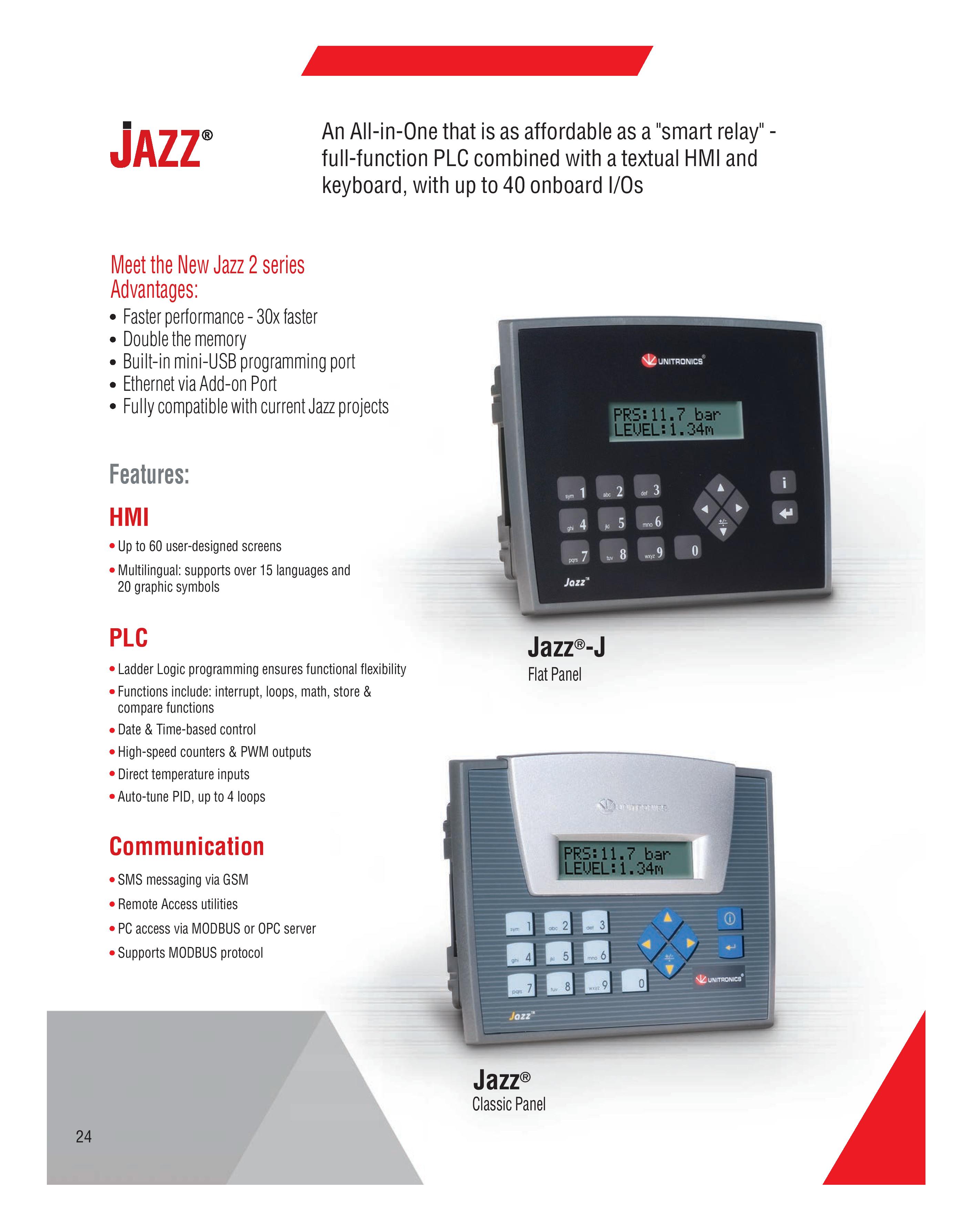 Unitronics Jazz Textual Hmi Full Function Plc High Quality