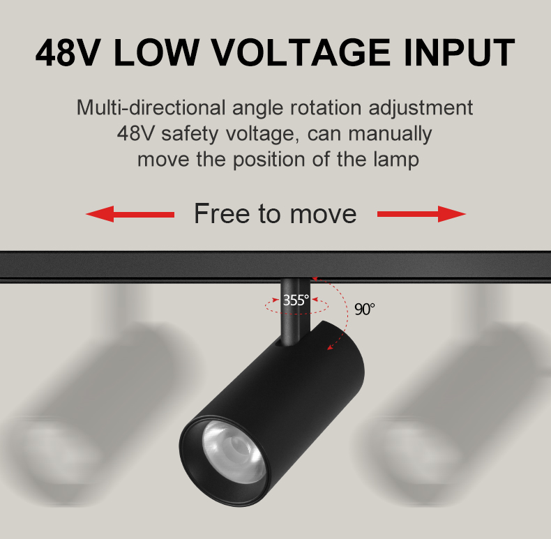 Tunable Suspended Led Track Light 8w 48v 0/1-10v Cct 2700-7000k, High ...