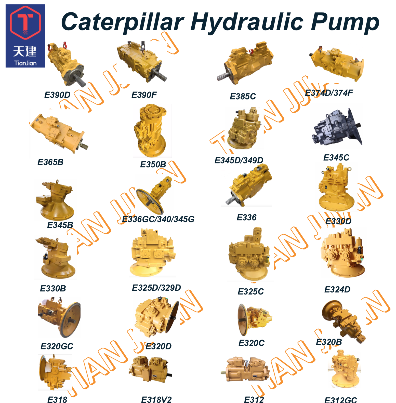 Caterpillar (cat) Excavator Main Pump Model 087-4750/0874750 ...