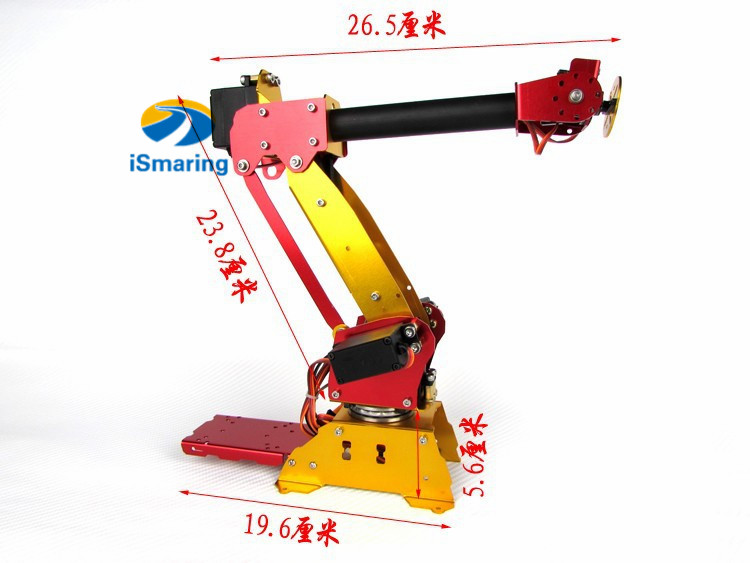 Official Ismaring 6dof Arduino-powered Desktop 6-aaxis Parallel Mechanism Metal Robot Arm ...