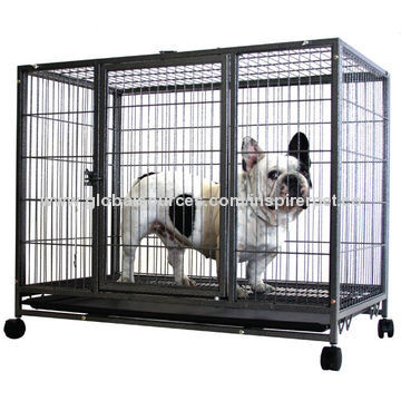 Heavy Duty Metal Square Tube Pet Cage, 4 Wheels, Top Opening, High ...