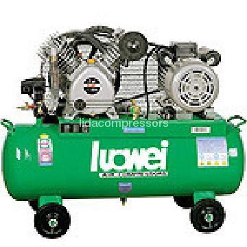 Belt Driven Two-stage Air-cooled Mobile Air Compressor V-0.15/12., High Quality Belt Driven Two ...