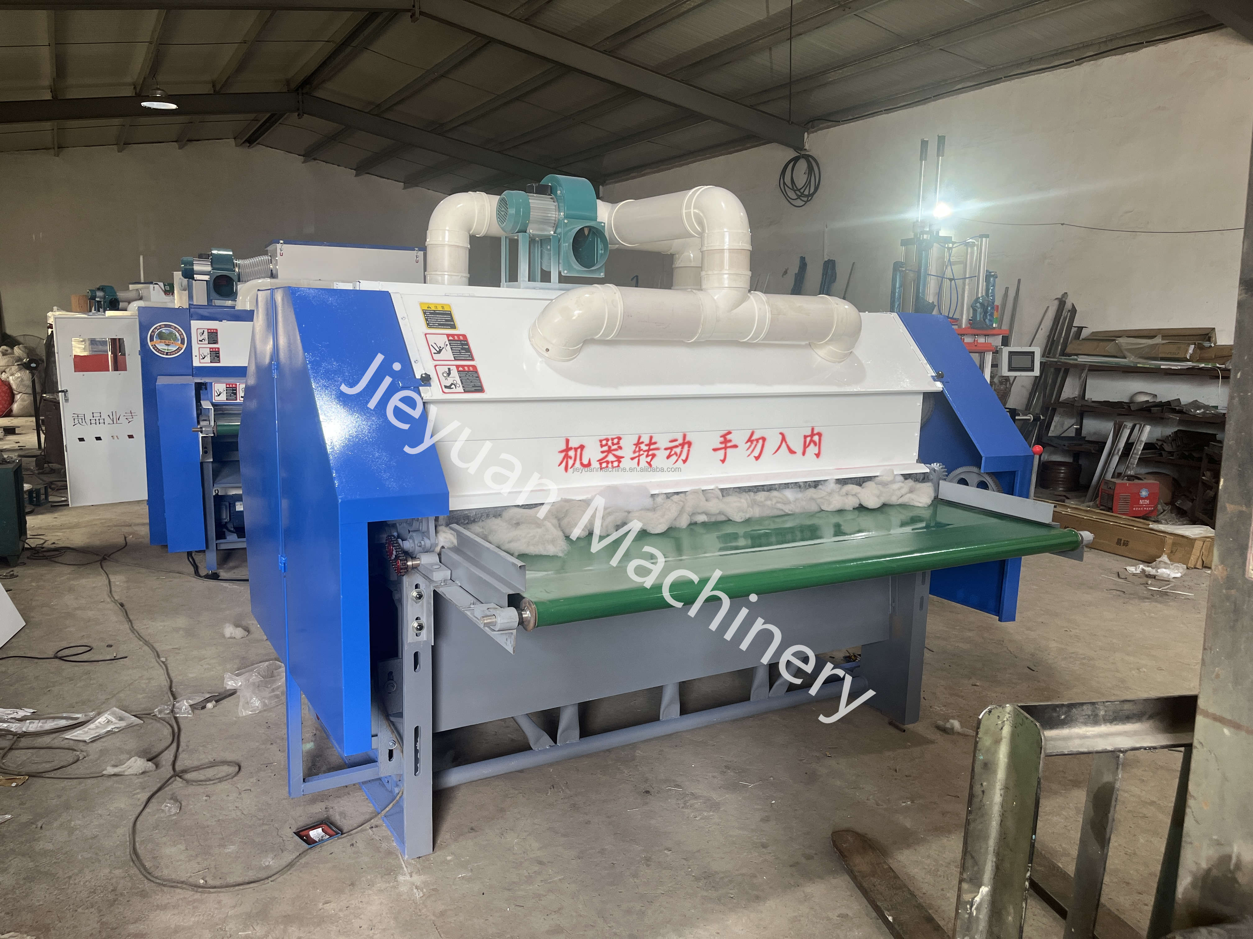 Small Sheep Wool & Cotton Carding Machine For Industrial Polyester ...