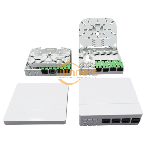 4 Ports Sc Lc Rosette Ftth Terminal Box, High Quality 4 Ports Sc Lc ...
