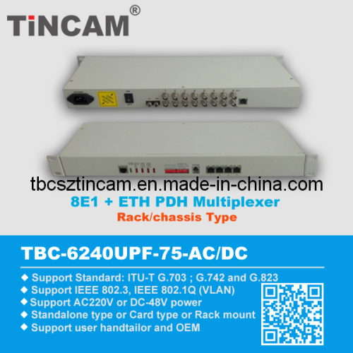 Pdh Multiplexer For E1 Fiber Optic (tbc-6240upf-75-ac/dc), High Quality ...