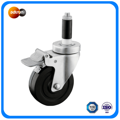 Expanding Stem Caster Wheels Rubber Wheel, High Quality Expanding Stem ...