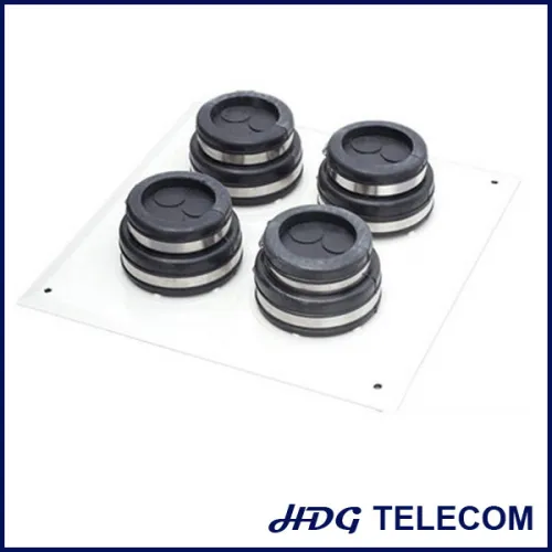 Rf 4'' Cable Wall Entry System , 2*2 Ports 1/2''cable Boot Assembly,2 ...