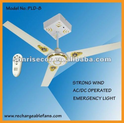56" Rechargeable Ceiling Fan With Led Light,ac/dc Rechargeable Ceiling ...