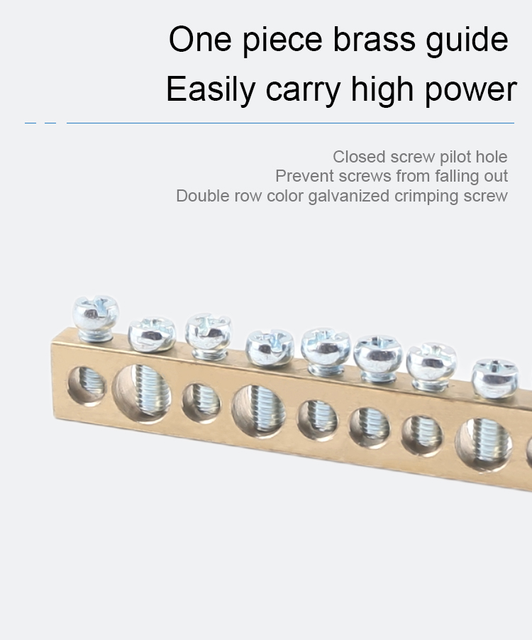 415 Electrical Panel Mount Bus Bar Screw Wire Connector Modular ...