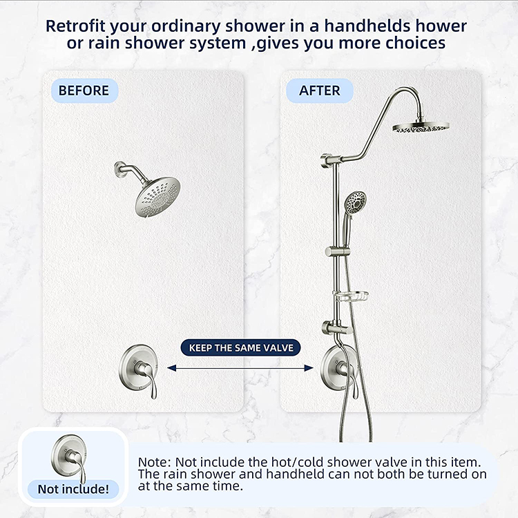 Set Shower Termostatik Mixer Krom Mewah, kualitas tinggi Set Shower ...