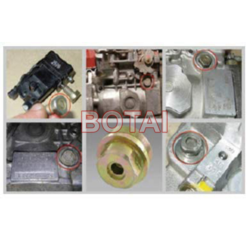 Triangular Multi-toothed Socket And Nut Set For Bosch Ve Fuse Board ...