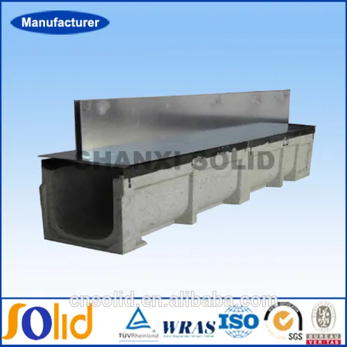 High Load Drain Gutters Polymer Concrete Rain Drainage Channel, High ...