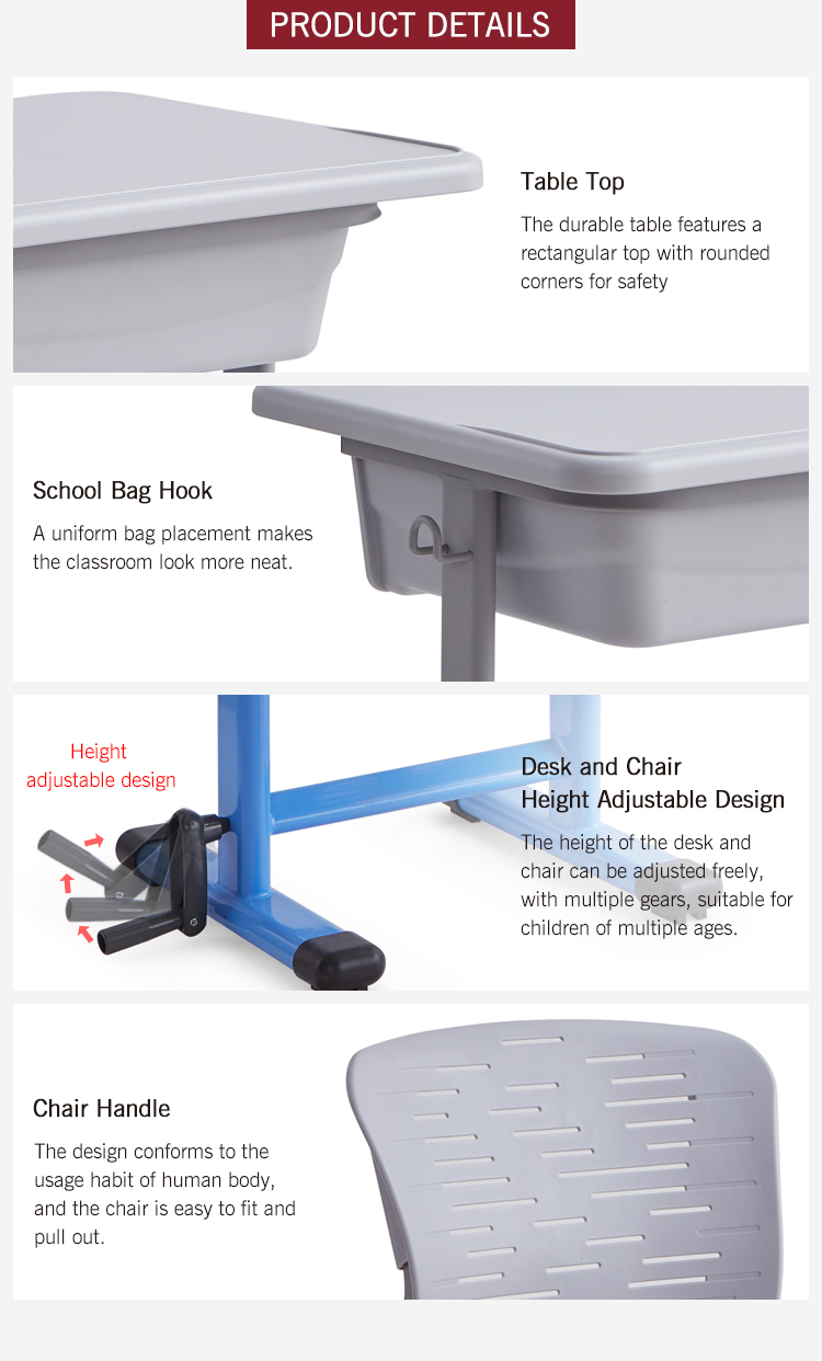 Adjustable Student Desks And Chairs, High Quality Adjustable Student ...