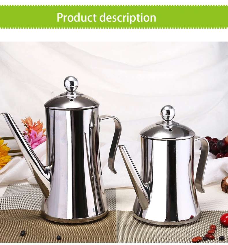 Hotasle High Bareel Stainless Steel Oil Kettle With Long Beak, High ...