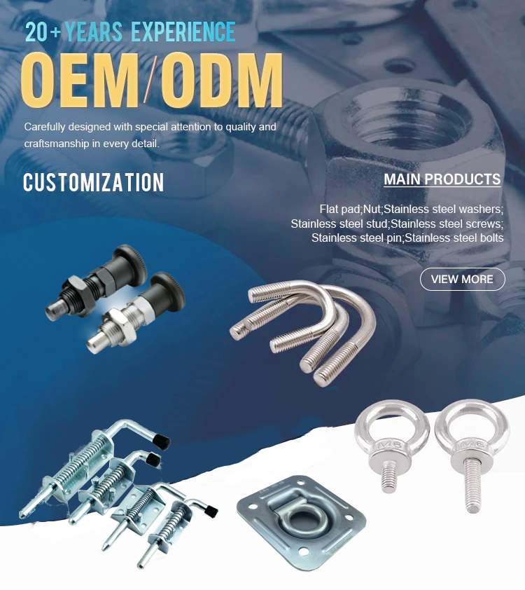 All Stainless Steel M10 M12 M16 Spring Pin Plunger Pull Knob Indexing ...